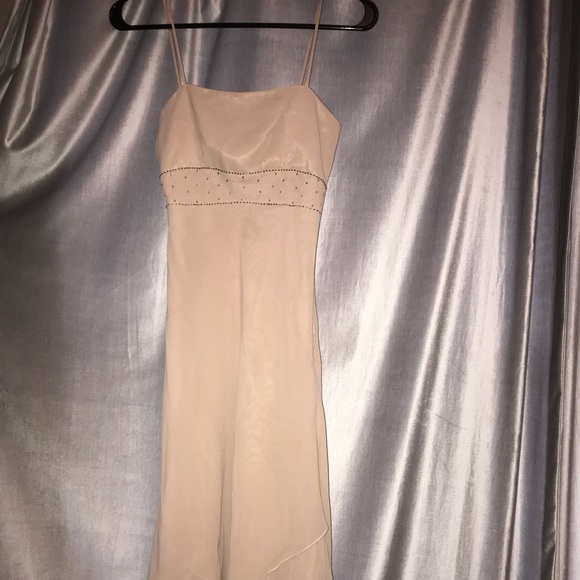 Samlin | Dresses | Nude Midi Dress | Poshmark